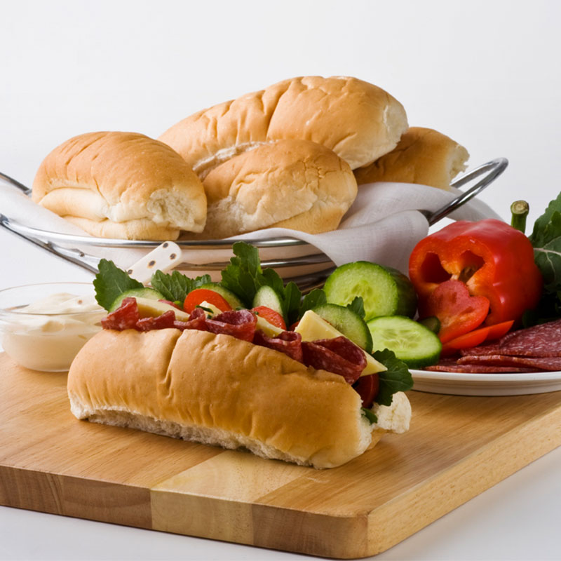 Long White Rolls 6pk - Coupland's Bakeries