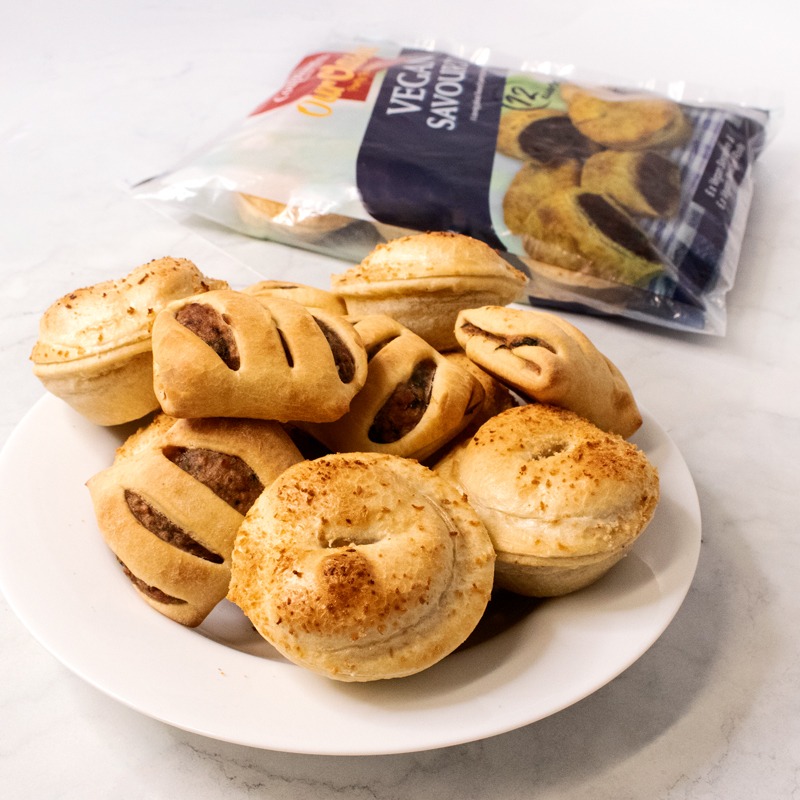 Frozen Assorted Vegan Savouries 12pk - Coupland's Bakeries