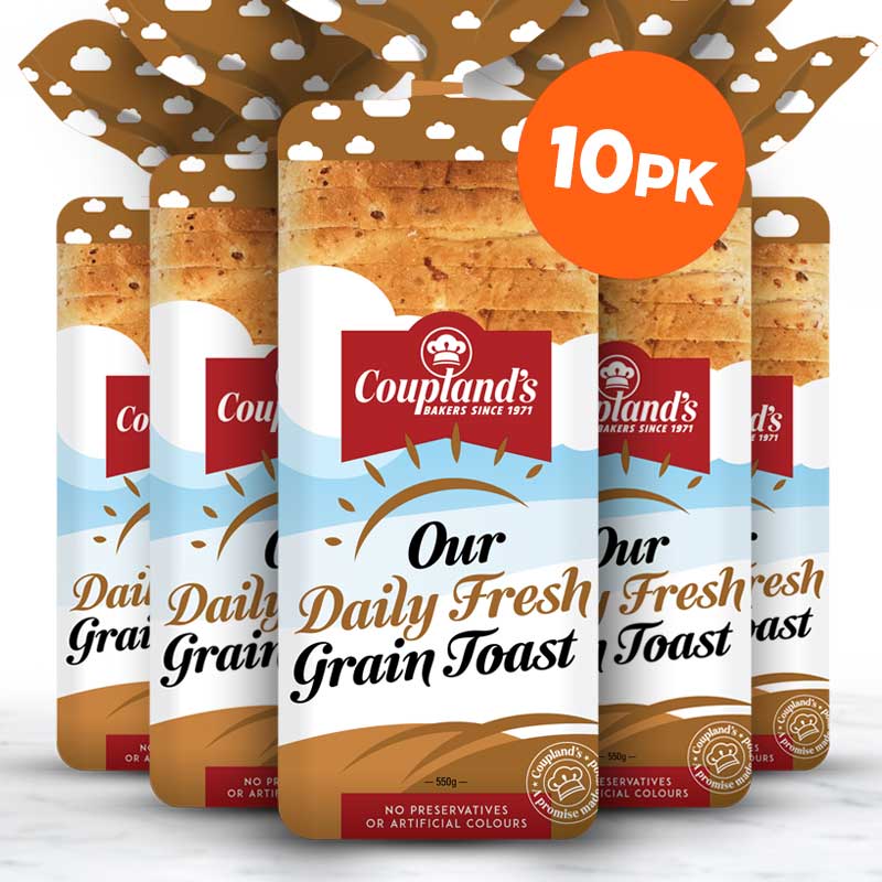 Our Daily Fresh Grain Toast 10pk - Coupland's Bakeries