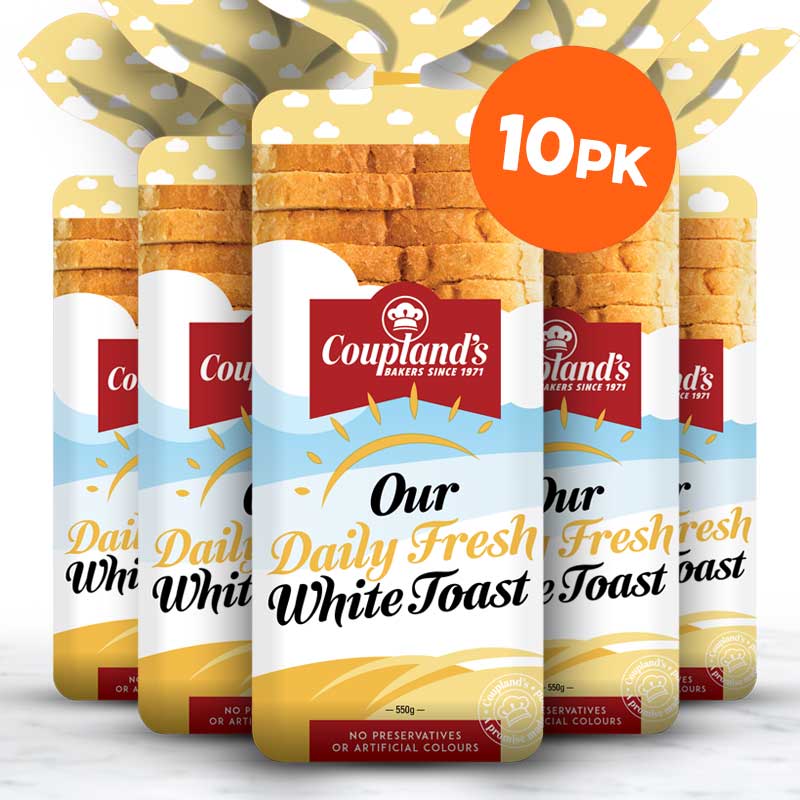 Our Daily Fresh White Toast 10pk - Coupland's Bakeries
