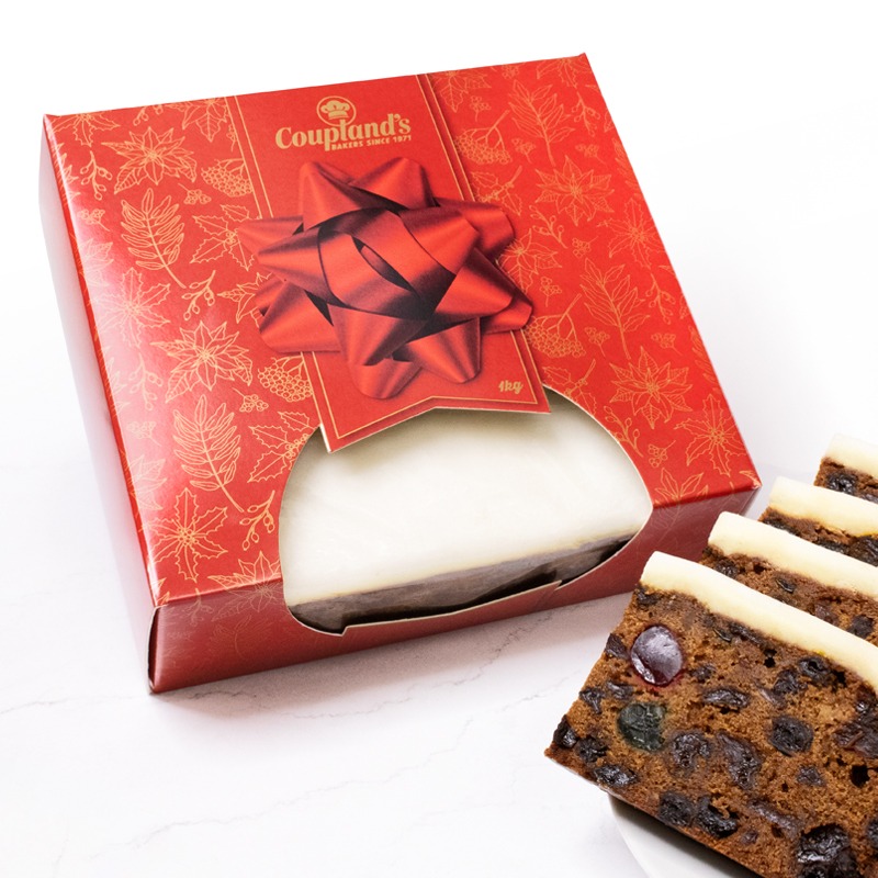Iced Fruit Cake 1kg Giftbox - Coupland's Bakeries